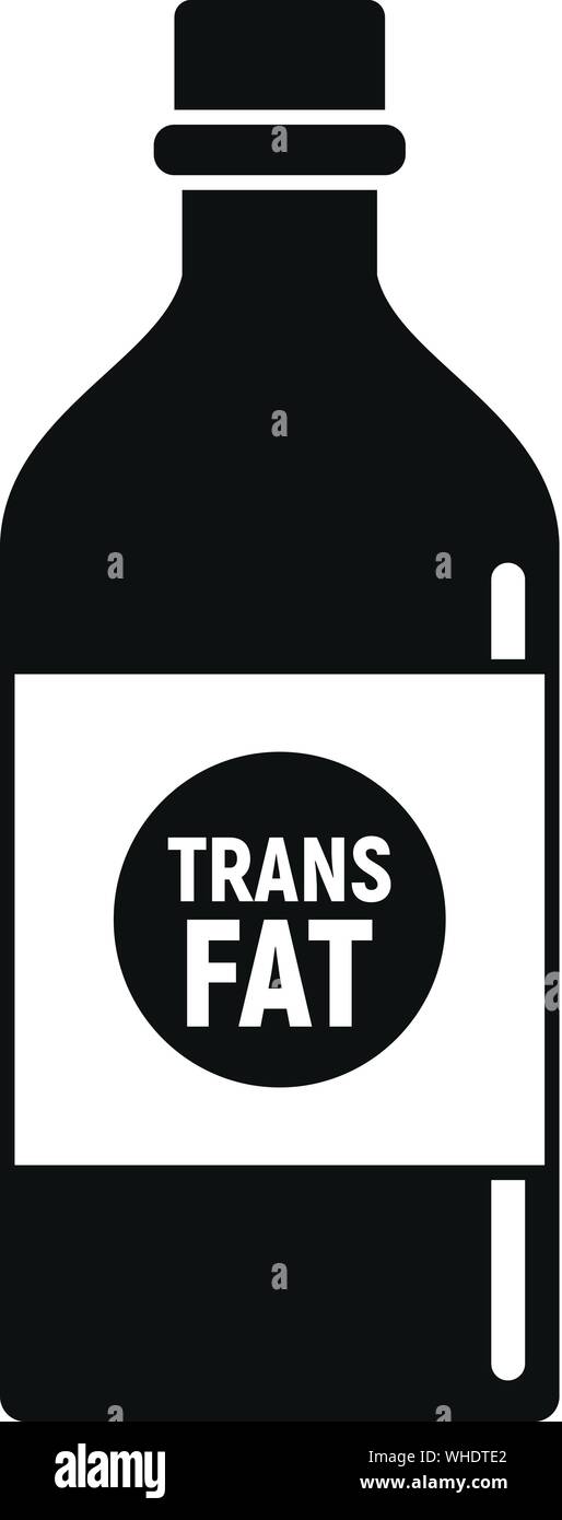 Fat bottle milk icon. Simple illustration of fat bottle milk vector ...