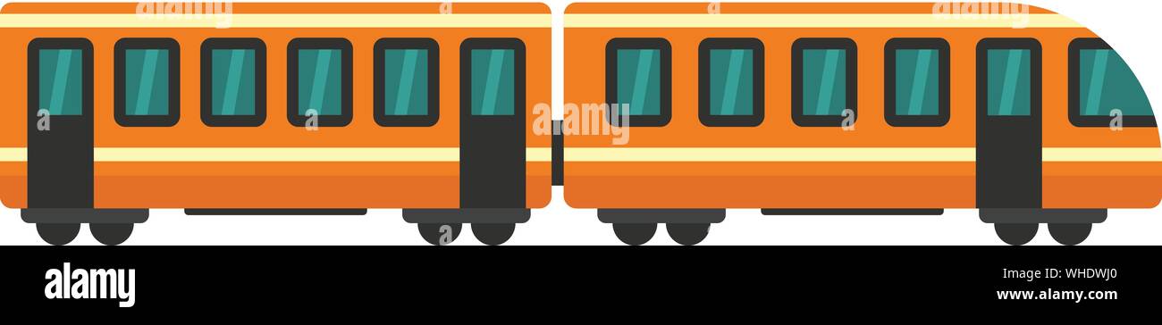 Modern train icon. Flat illustration of modern train vector icon for ...