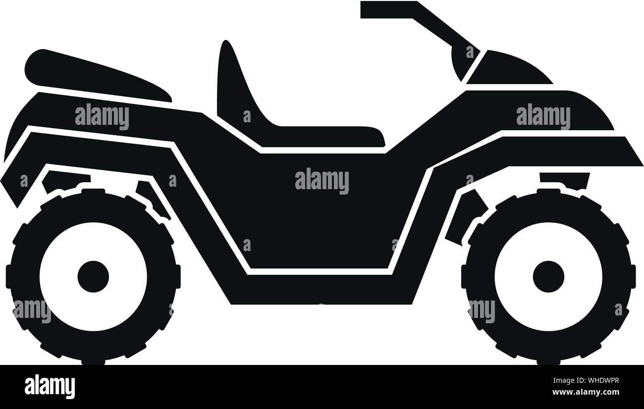 Atv quad bike icon. Simple illustration of atv quad bike vector icon ...