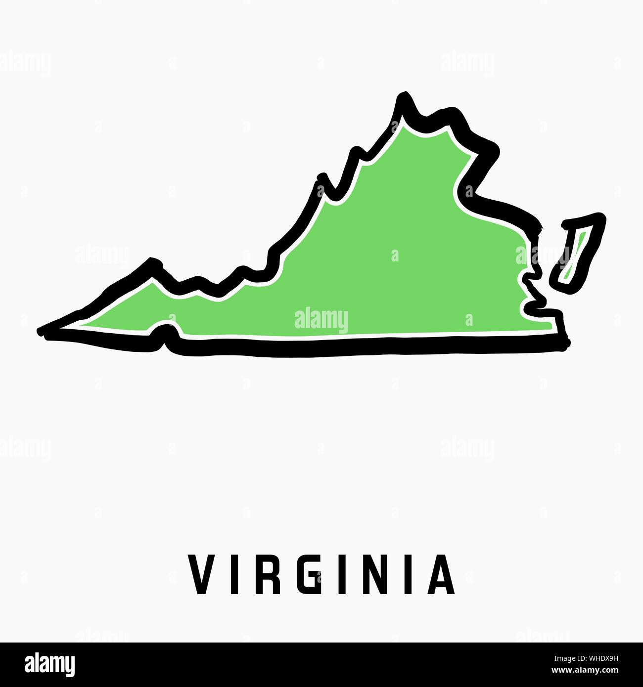 Virginia State Shape