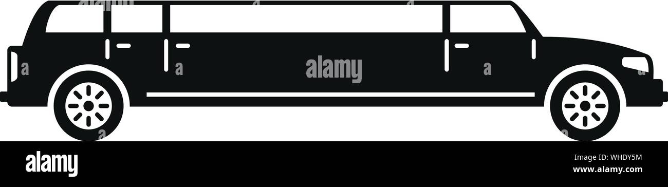 Travel limousine icon. Simple illustration of travel limousine vector ...