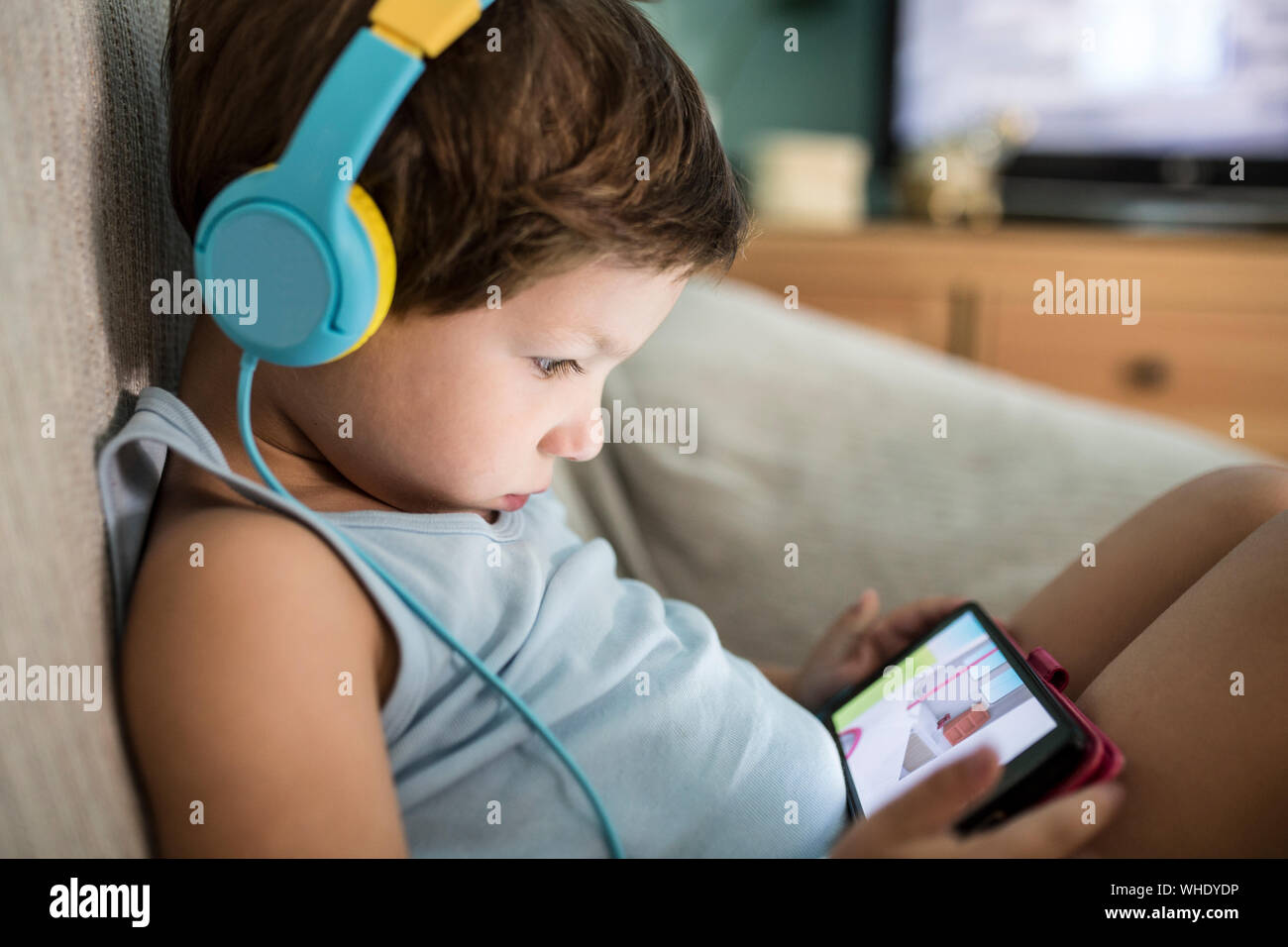 Male Watching Tv High Resolution Stock Photography and Images - Alamy