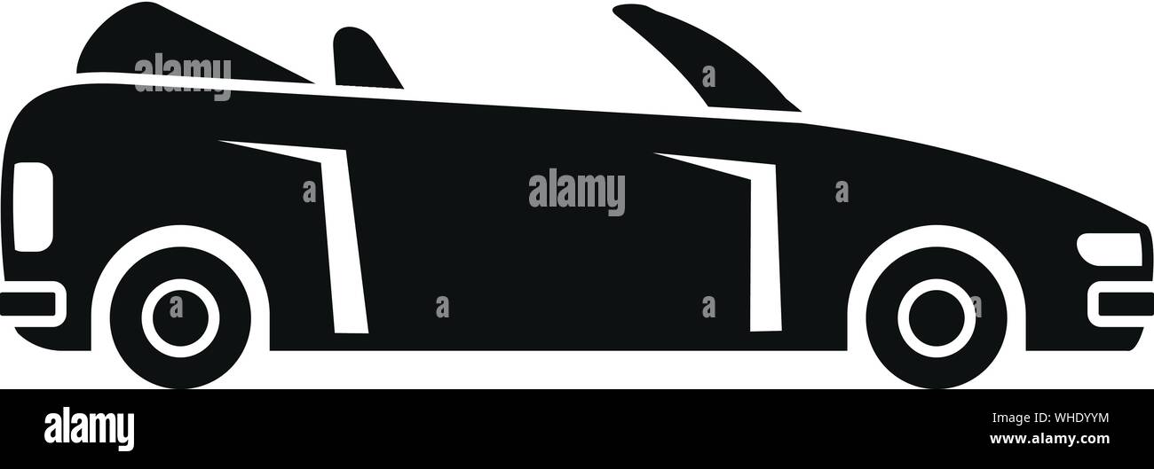 Modern cabriolet icon. Simple illustration of modern cabriolet vector ...