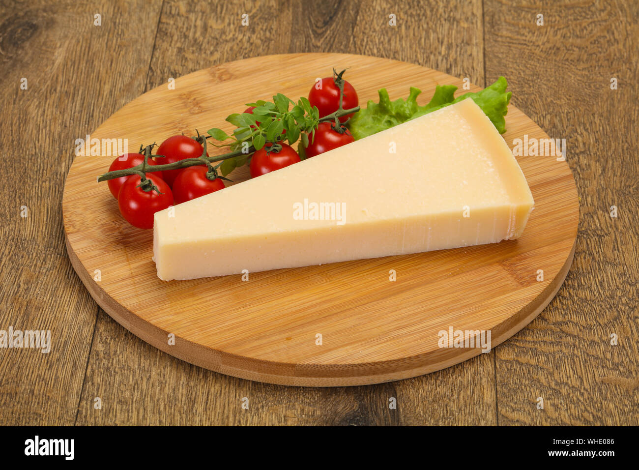 Italian traditional parmesan cheese triangle served salad Stock Photo ...