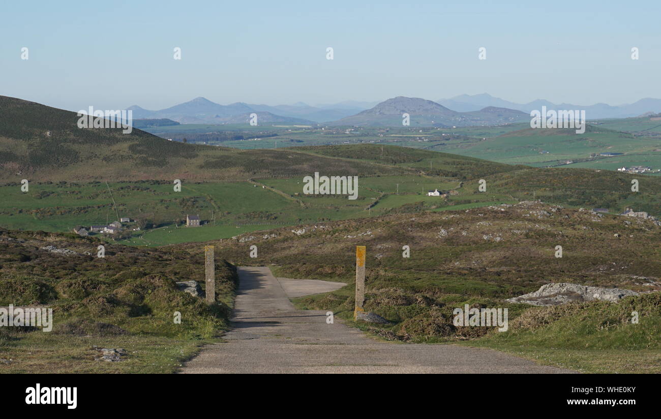 View north-east from the Bardsey viewpoint Stock Photo - Alamy