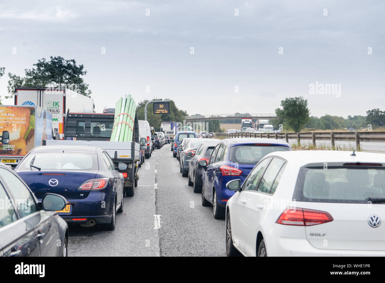 Motorway traffic on m11 motorway hi-res stock photography and images ...