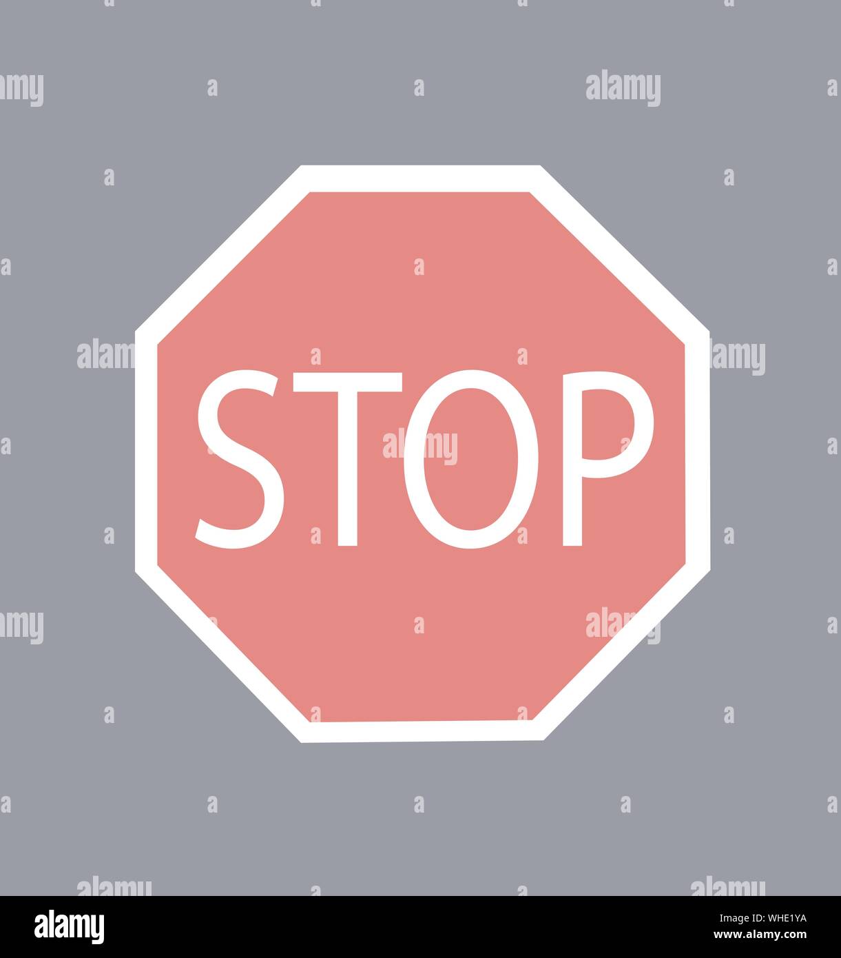 Vector illustration of Stop sign Stock Vector Image & Art - Alamy