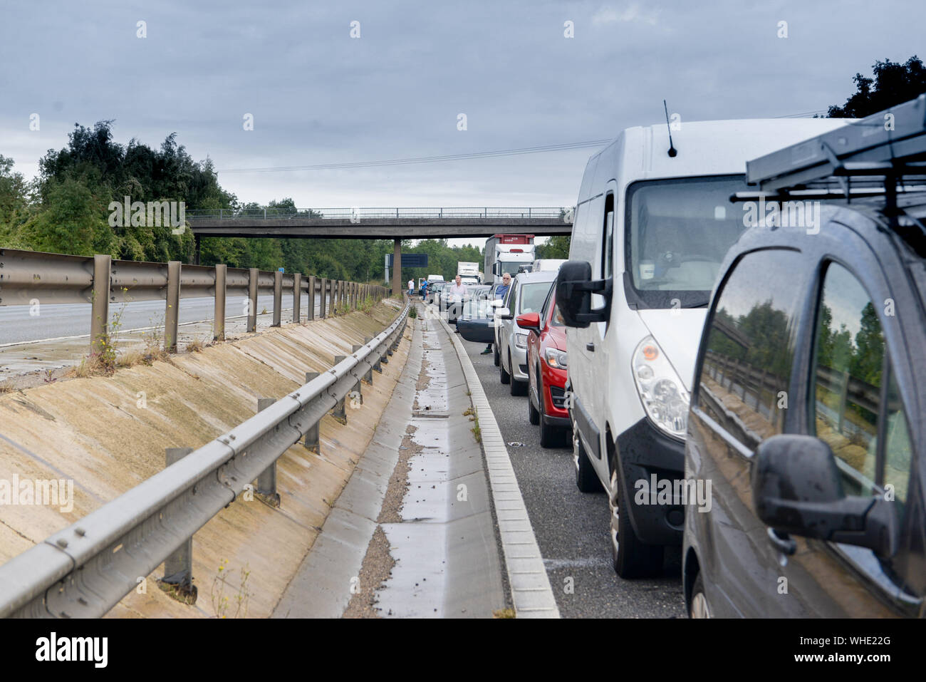 Traffic jam on m11 hi-res stock photography and images - Alamy