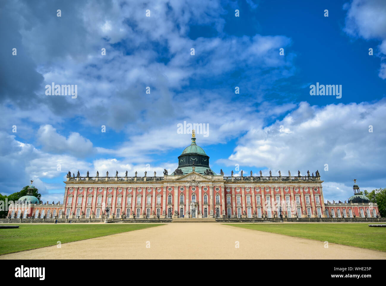 The New Palace in Sanssouci Park located in Potsdam, Germany Stock ...