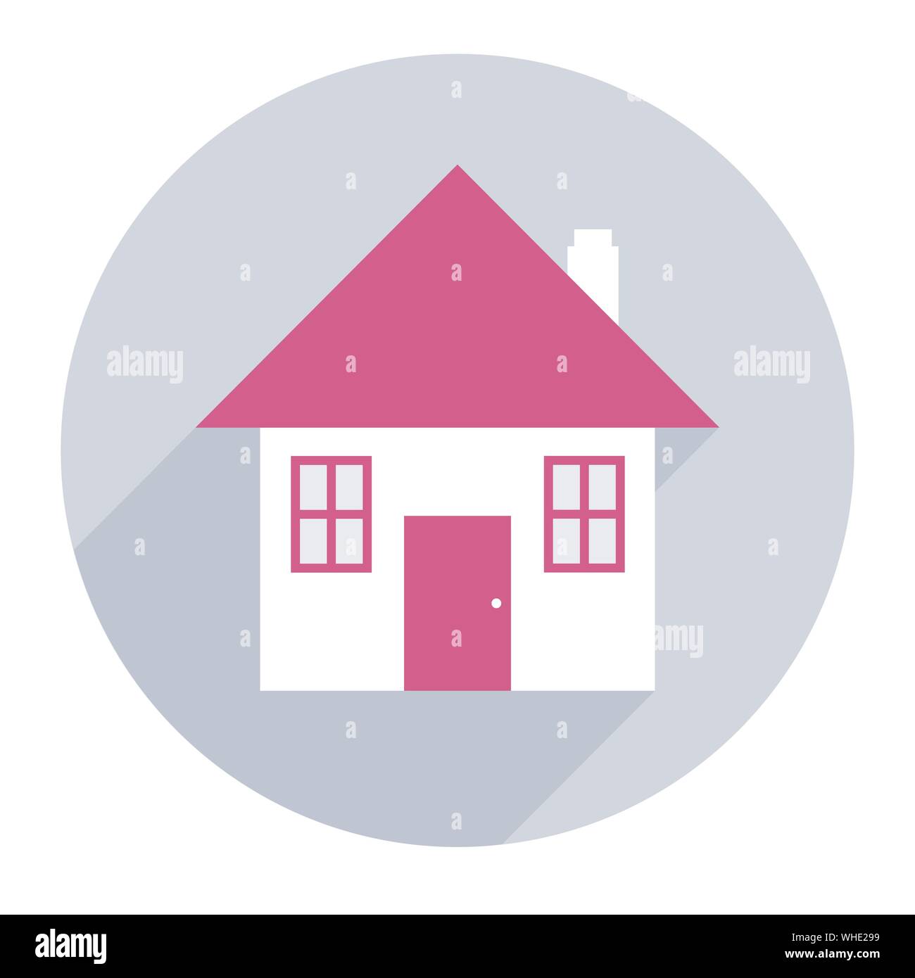 Simple home icon - house design element vector Stock Vector Image & Art ...