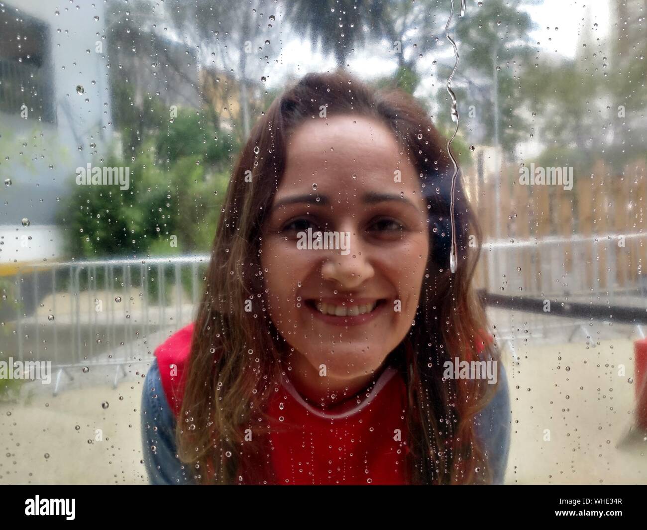 Rain window woman face hi-res stock photography and images - Alamy
