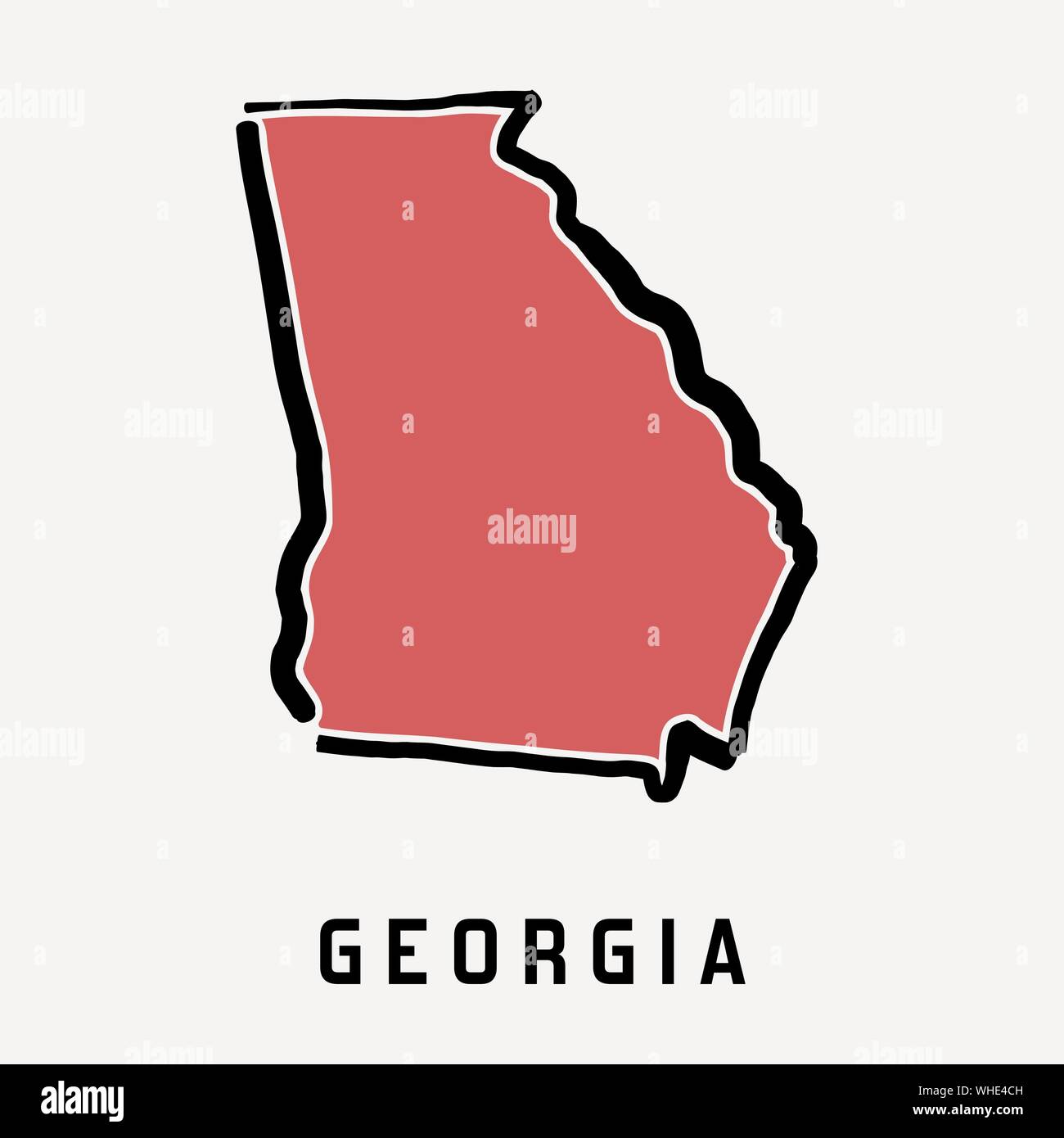 Georgia map Stock Vector Images - Alamy