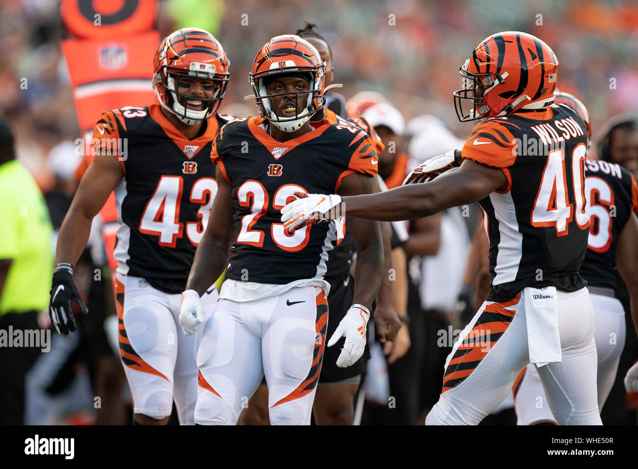 Cincinnati bengals cornerback darius phillips 23 hi-res stock ...