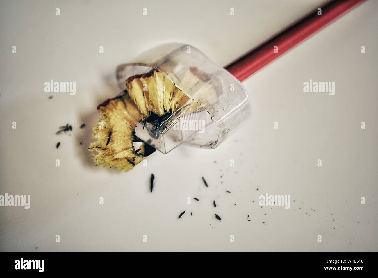 Pencil in sharpener close up hi-res stock photography and images - Alamy