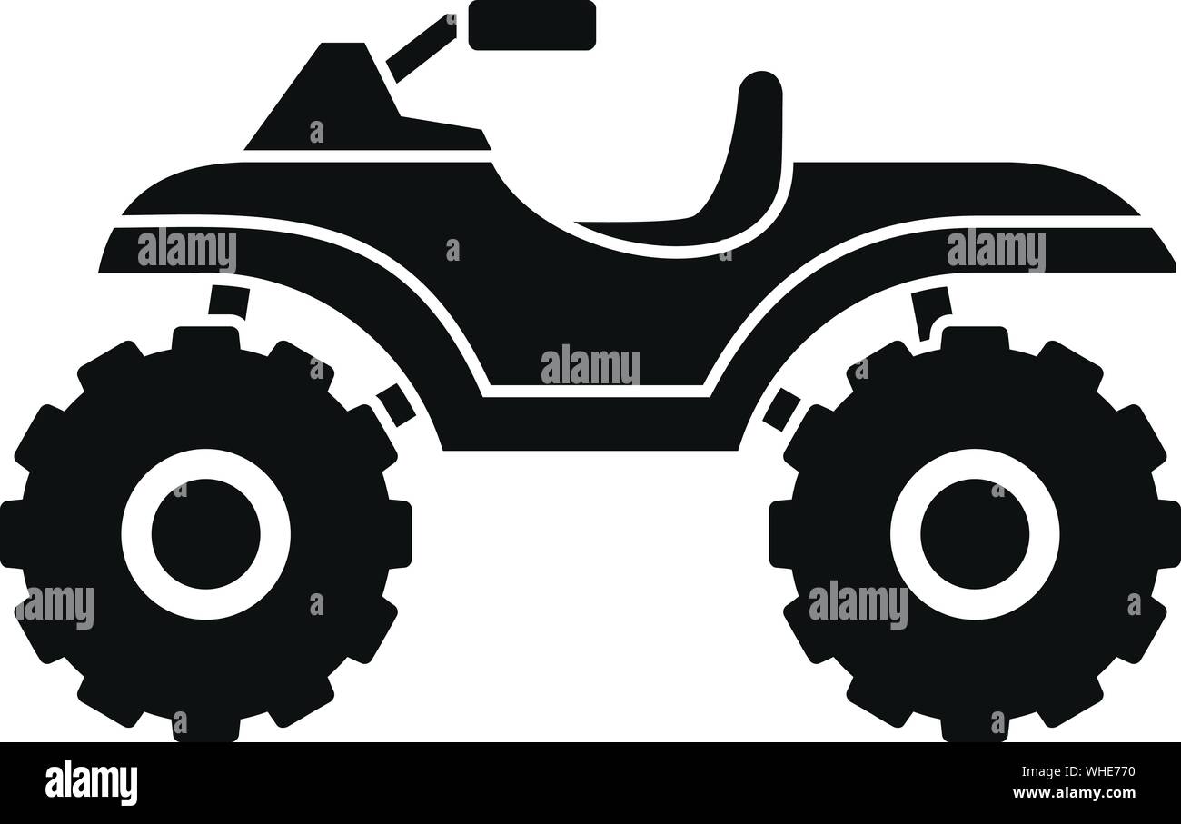 Hunter quad bike icon. Simple illustration of hunter quad bike vector ...