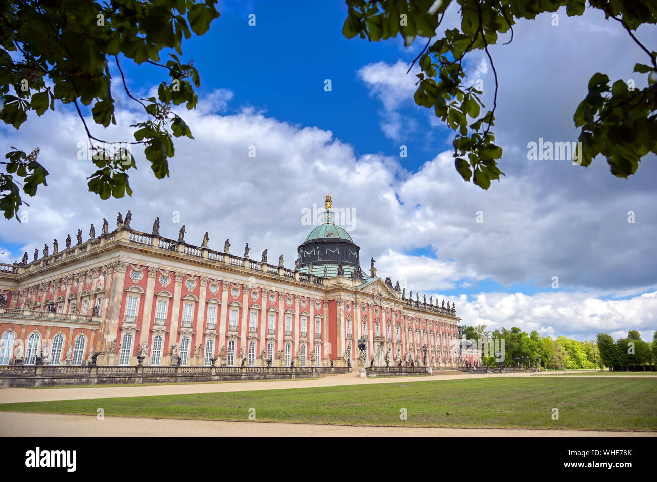 The New Palace in Sanssouci Park located in Potsdam, Germany Stock ...