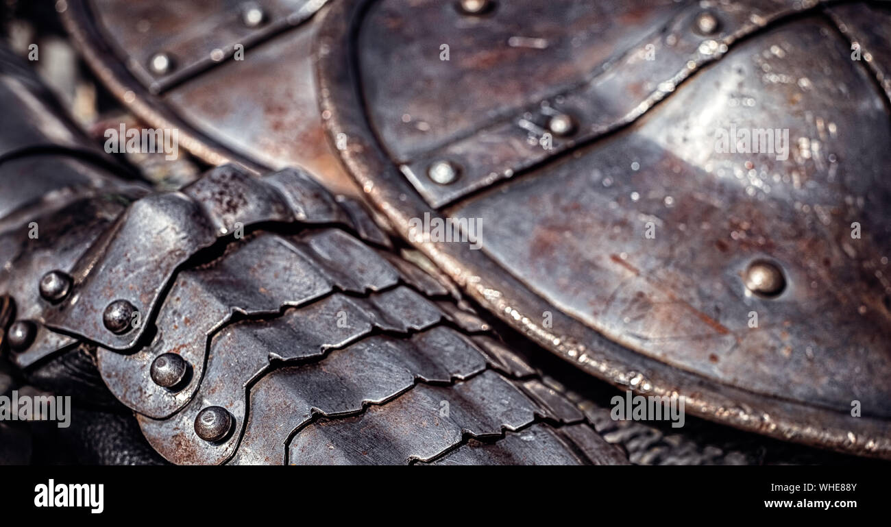Detail of medieval armor Stock Photo - Alamy