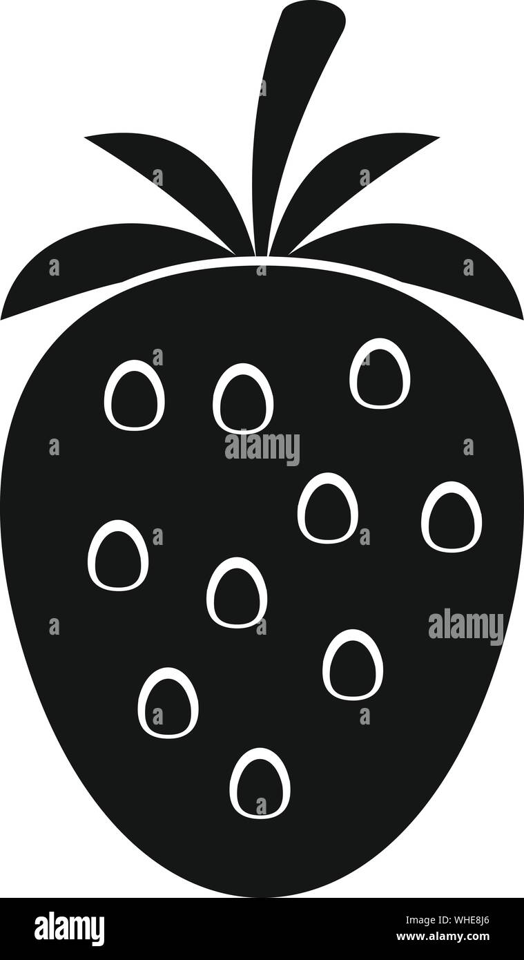 Strawberry icon. Simple illustration of strawberry vector icon for web ...