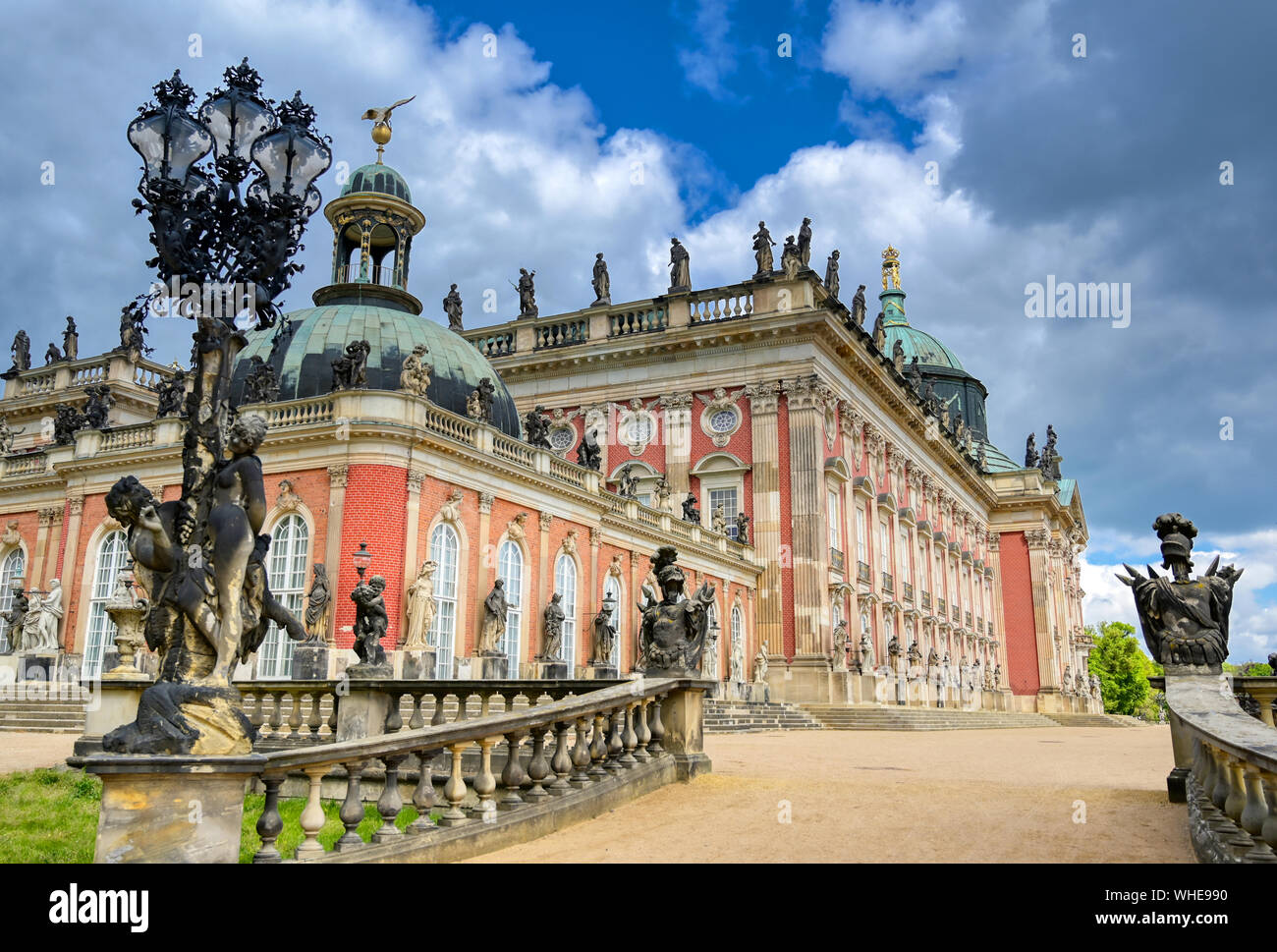 The New Palace in Sanssouci Park located in Potsdam, Germany Stock ...