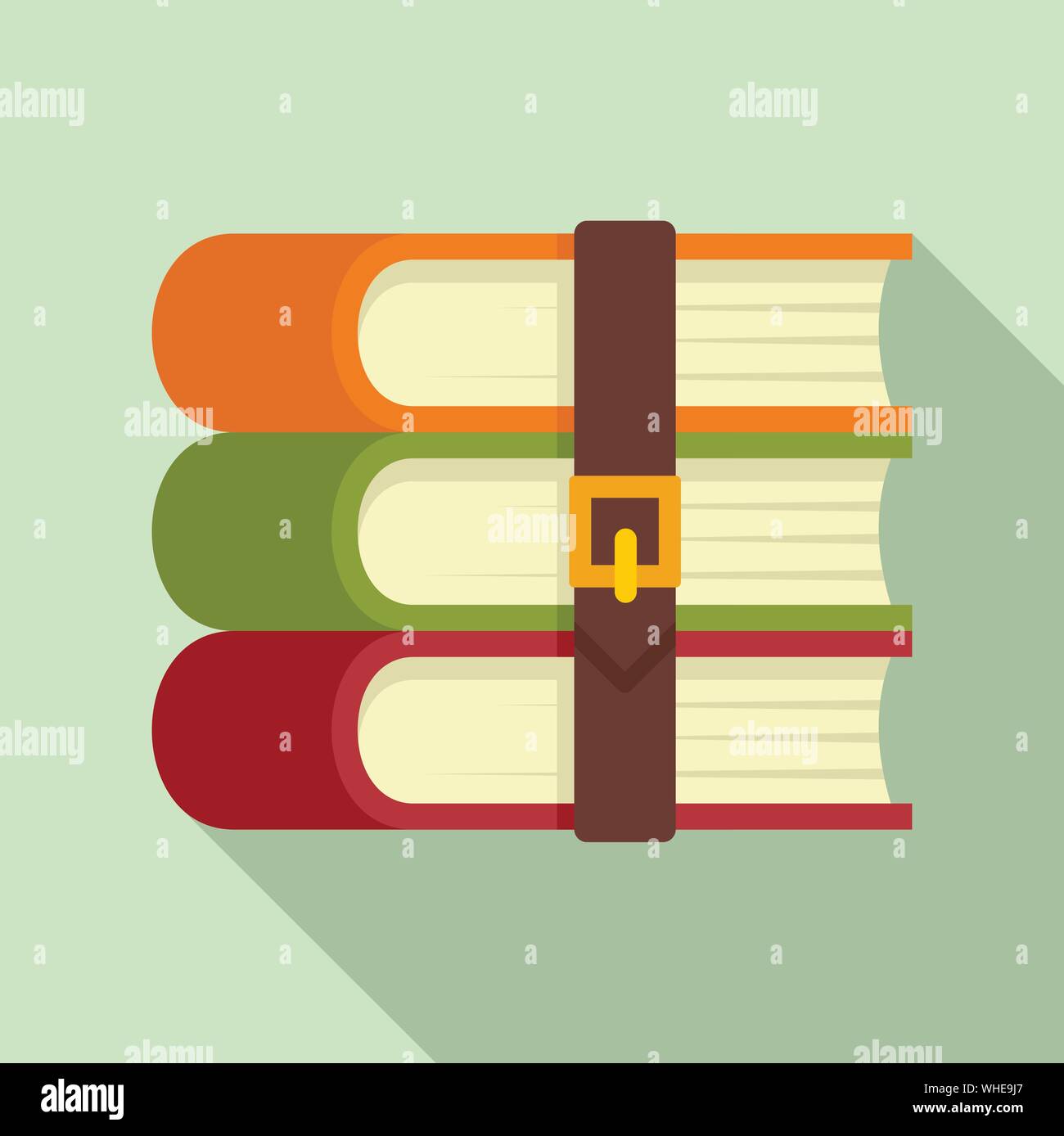 Archive books icon. Flat illustration of archive books vector icon for ...