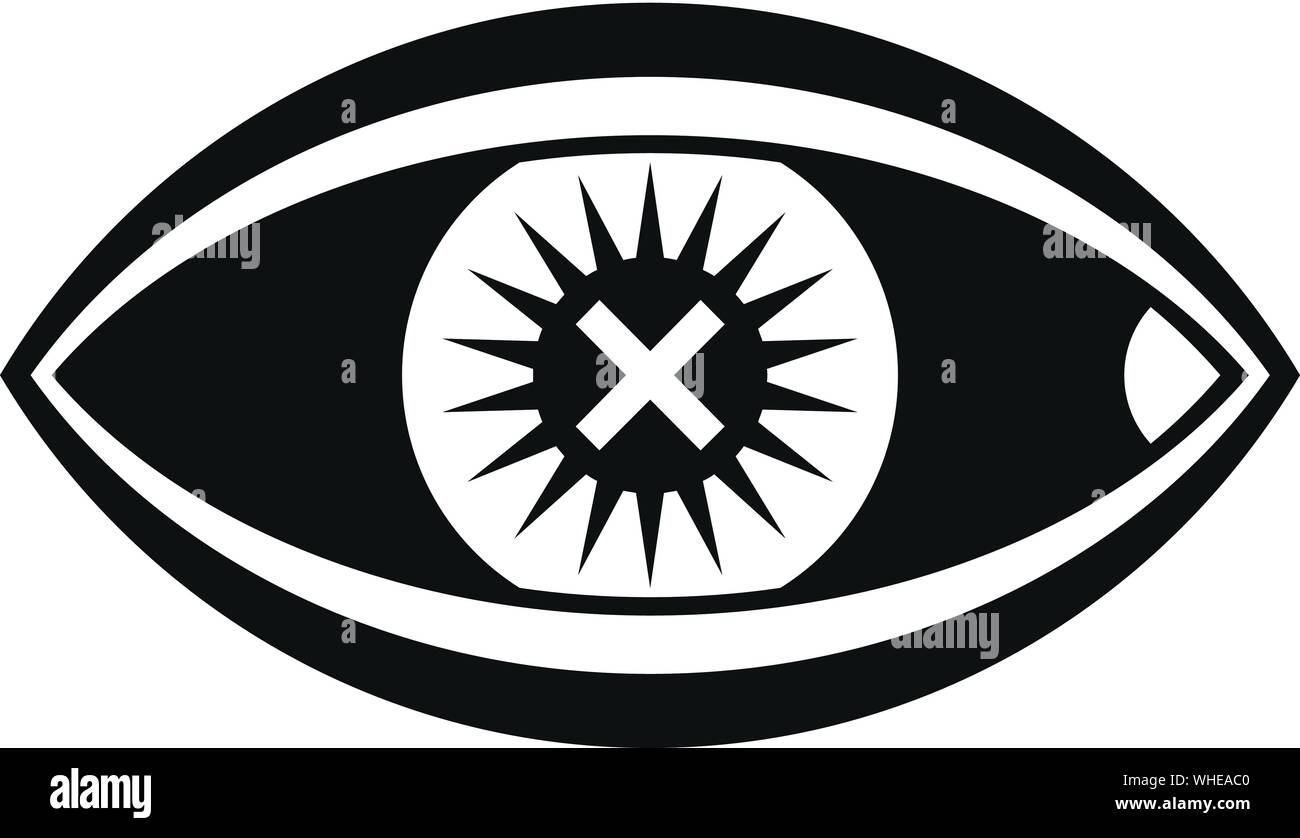 Confuse human eye icon. Simple illustration of confuse human eye vector ...