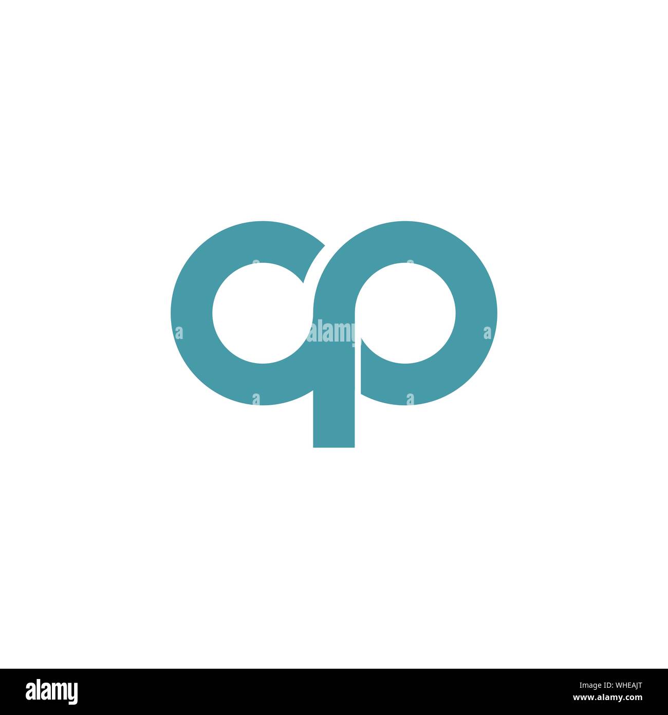 Letter cp logo icon design template elements Stock Vector Image & Art ...