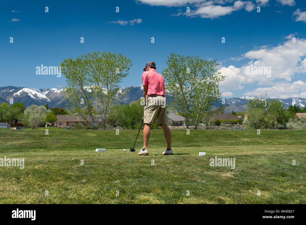 Hitting tee shot with driver hi-res stock photography and images - Alamy