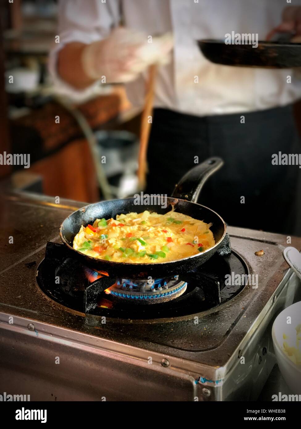 Person eating an omelet hi-res stock photography and images - Alamy