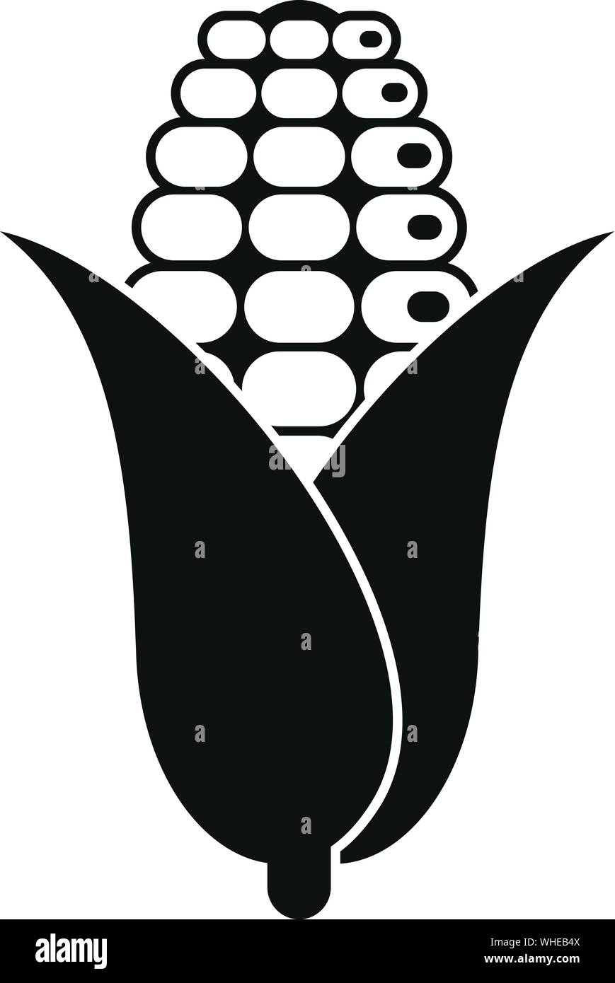 Corn icon. Simple illustration of corn vector icon for web design ...