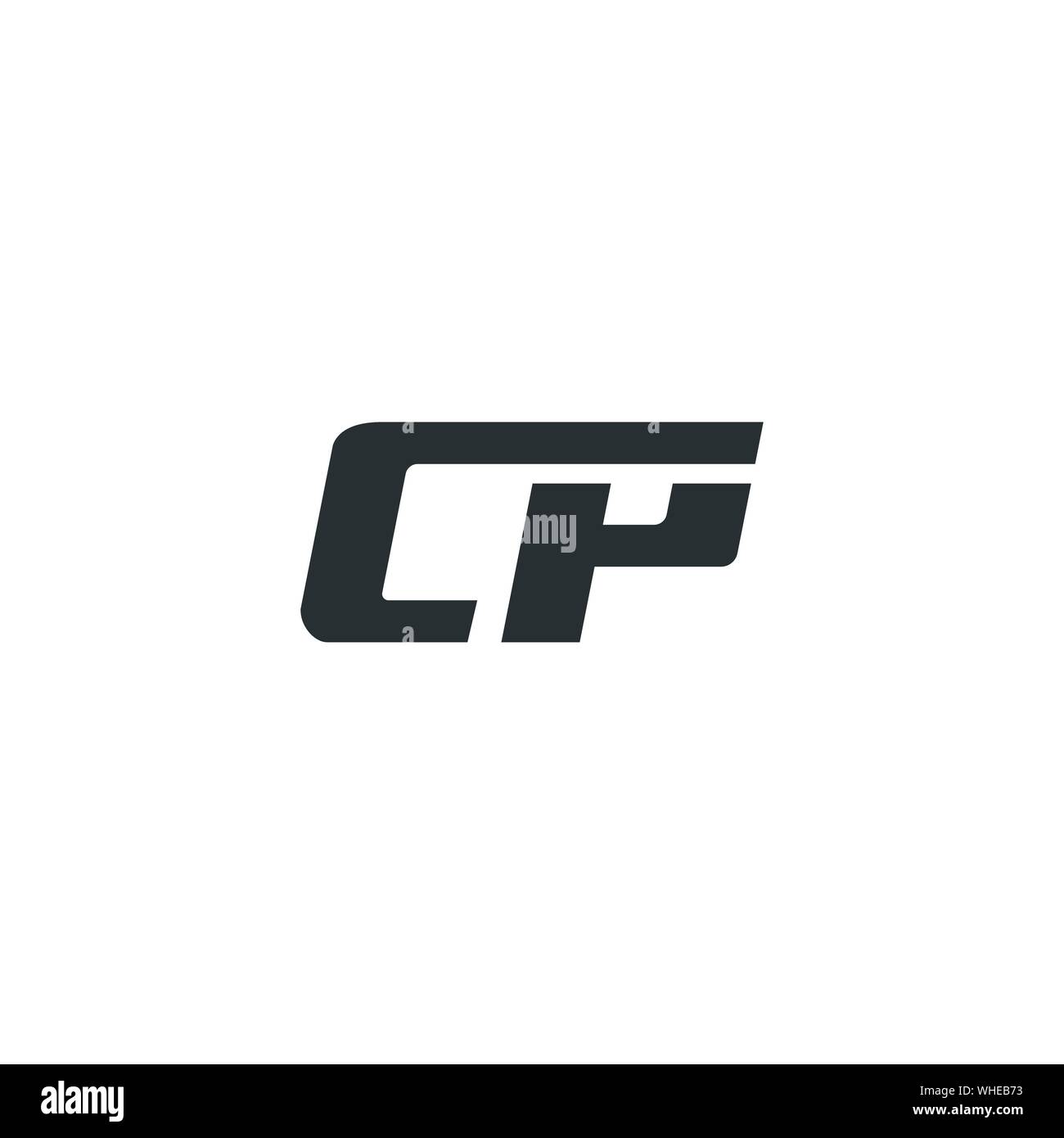 Letter cp logo icon design template elements Stock Vector Image & Art ...