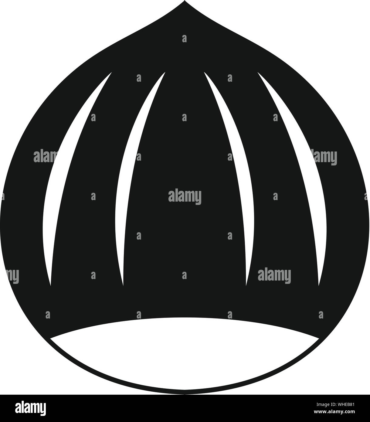 Hazelnut icon. Simple illustration of hazelnut vector icon for web ...