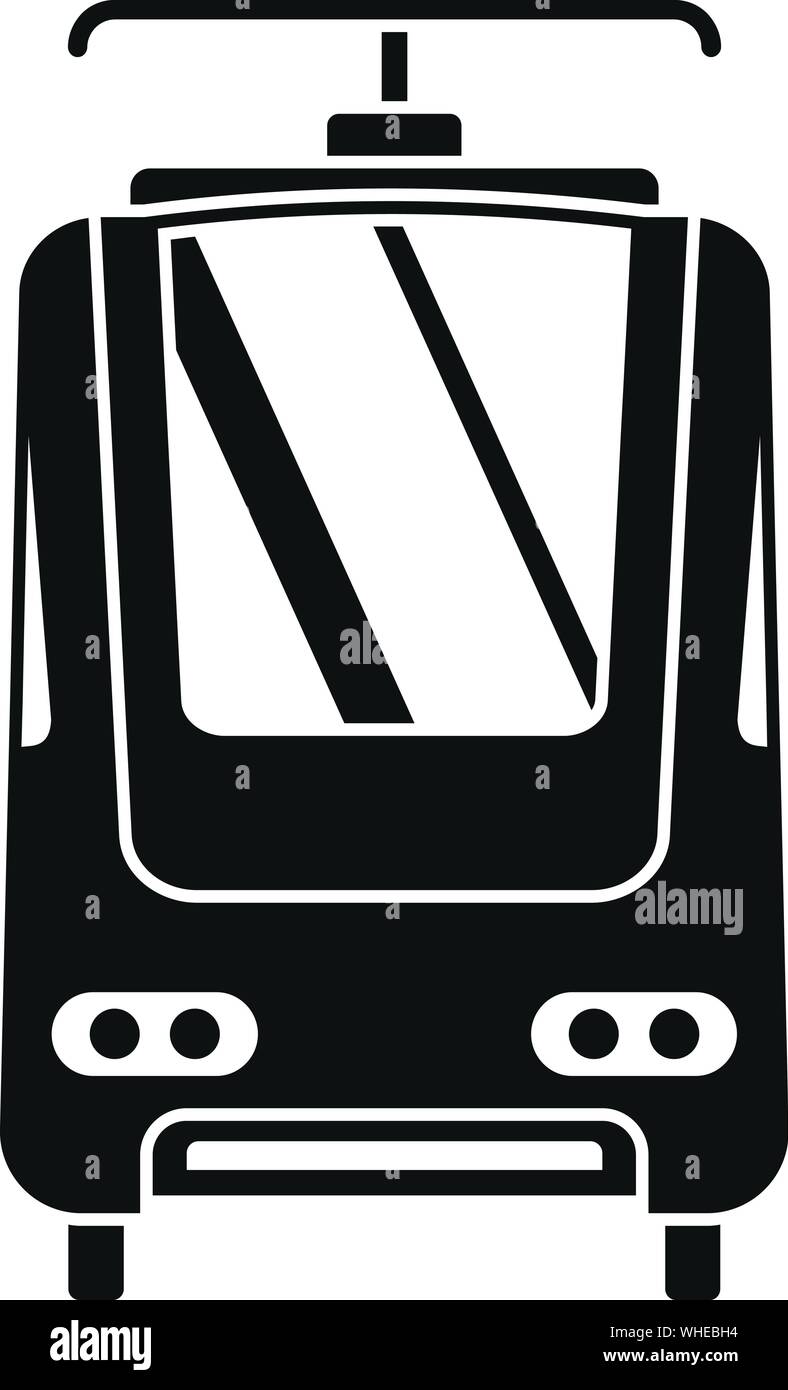 Electric train icon. Simple illustration of electric train vector icon ...