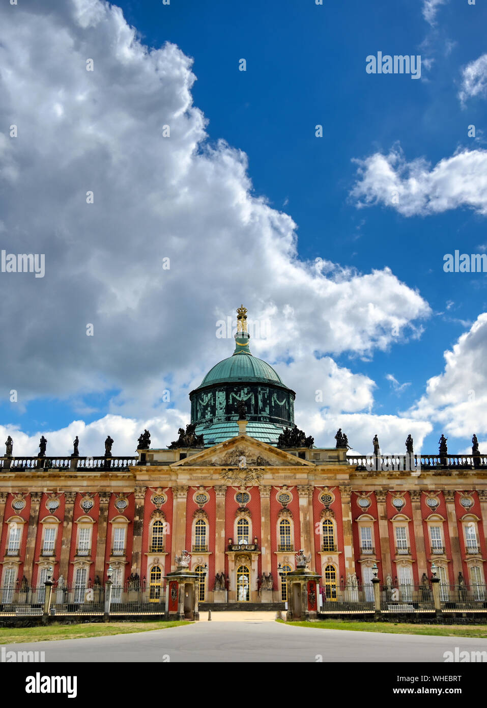 The New Palace in Sanssouci Park located in Potsdam, Germany Stock ...