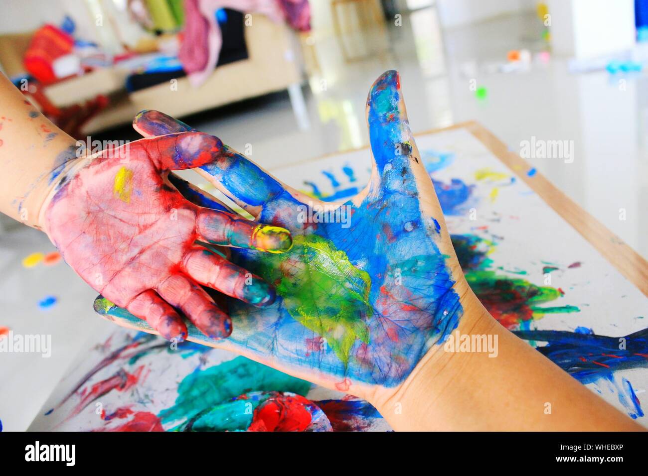 Human hands watercolor hi-res stock photography and images - Alamy