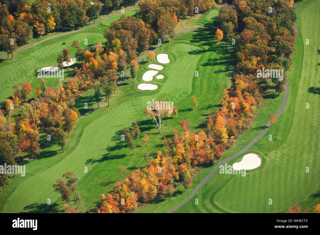 Aerial view golf course in hi-res stock photography and images - Alamy
