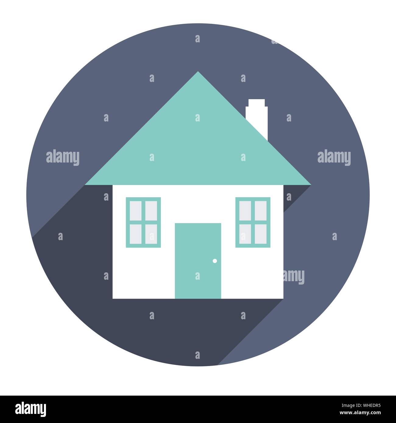 Simple home icon - house design element vector Stock Vector Image & Art ...