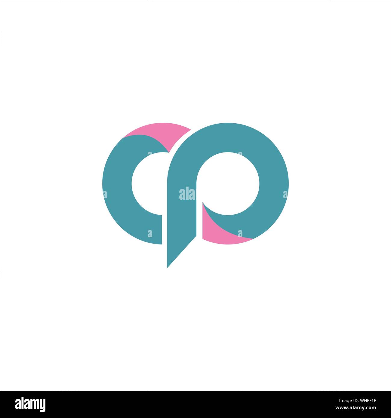 Letter cp logo icon design template elements Stock Vector Image & Art ...