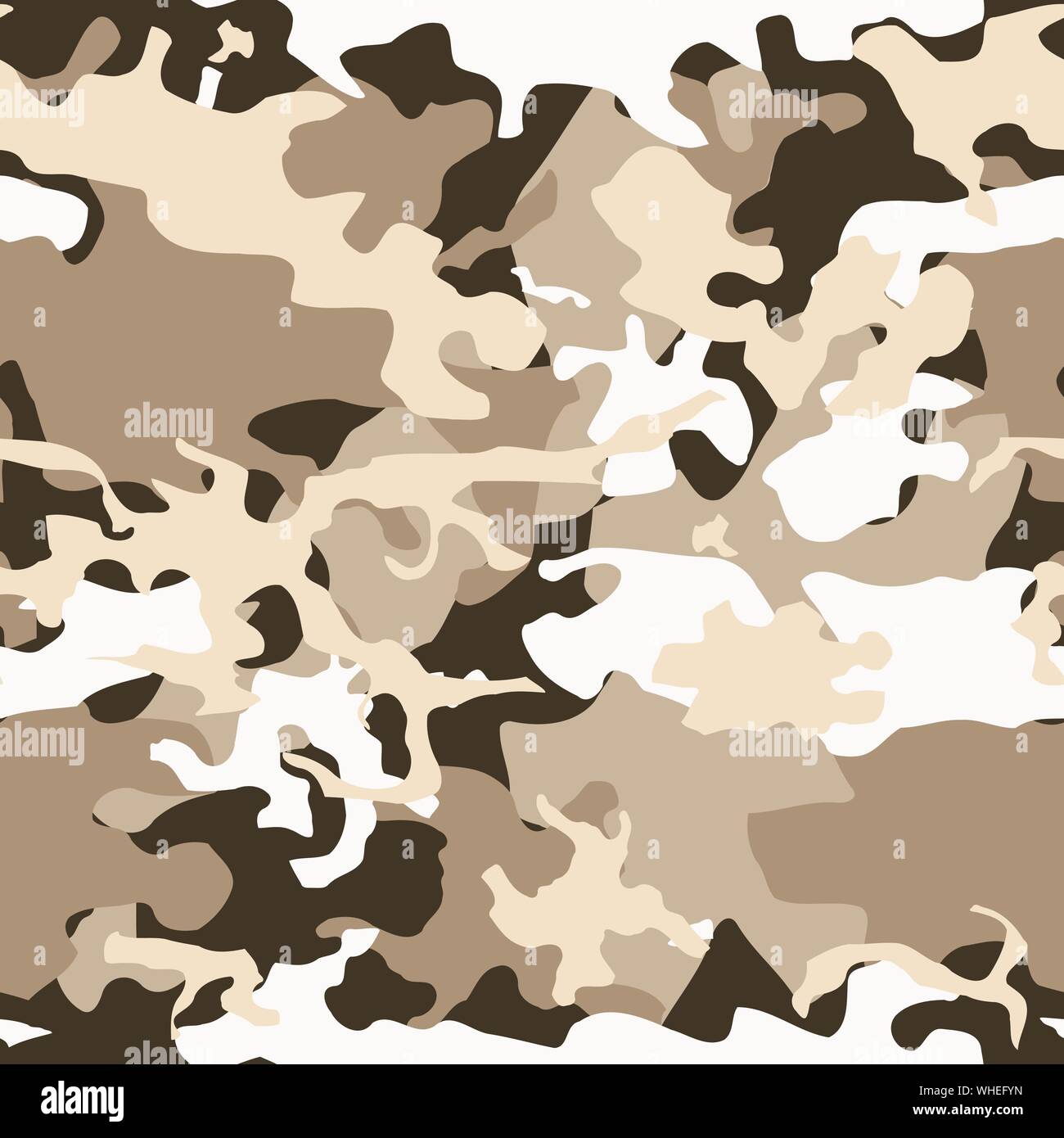 Desert camo vector - seamless camouflage texture. Military fashion ...