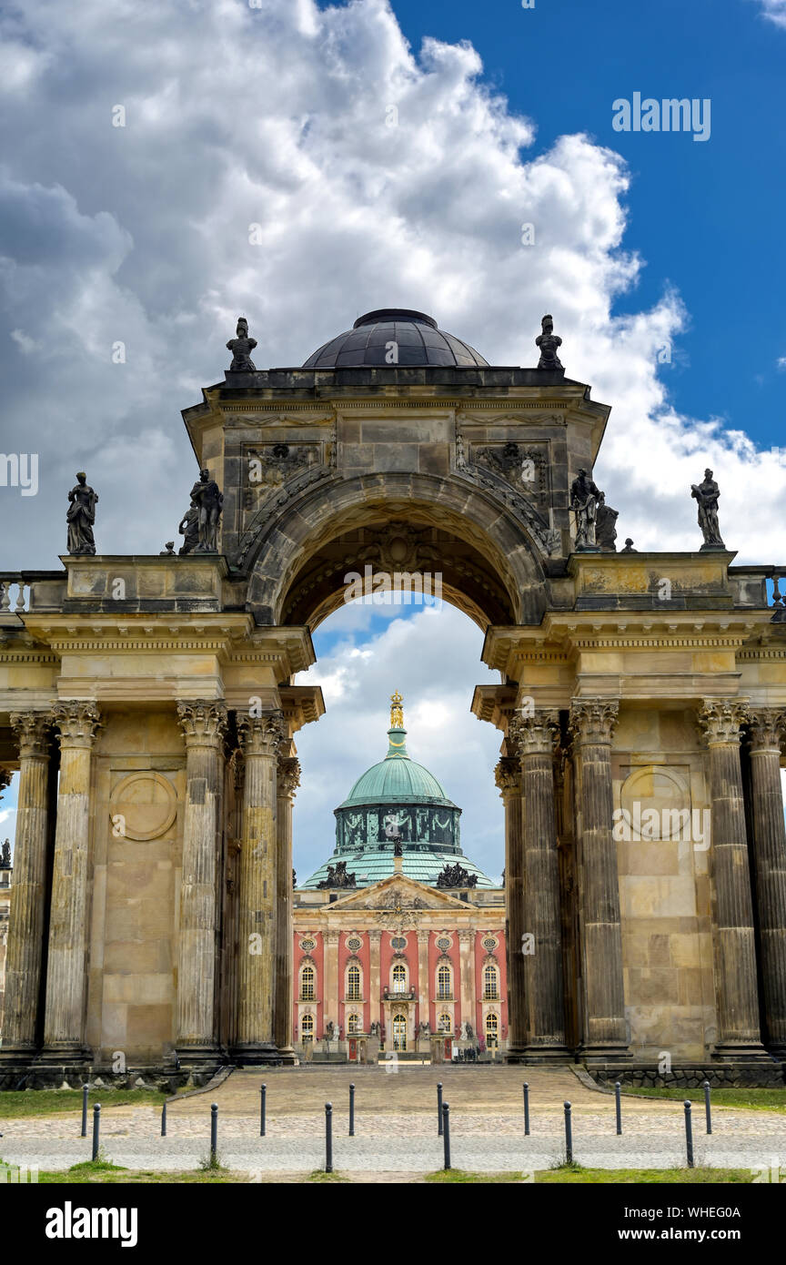 The New Palace in Sanssouci Park located in Potsdam, Germany Stock ...