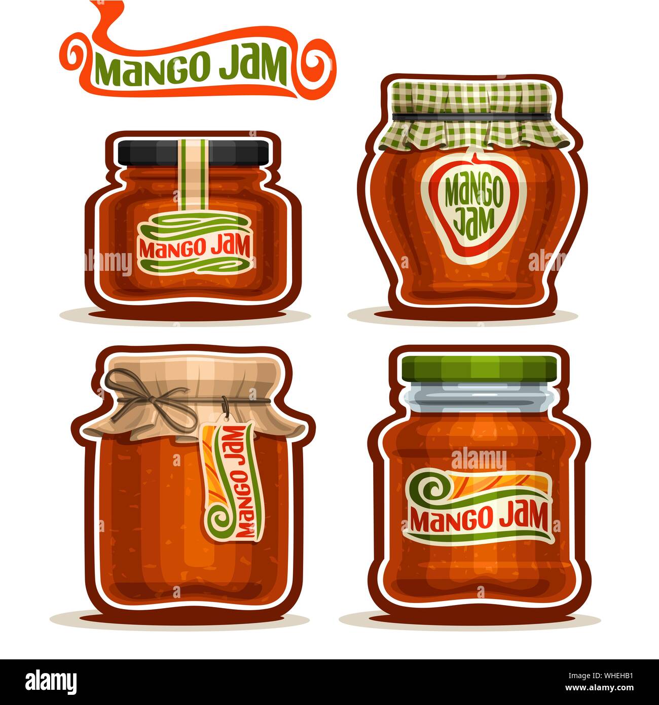 Mango preserve Stock Vector Images - Alamy