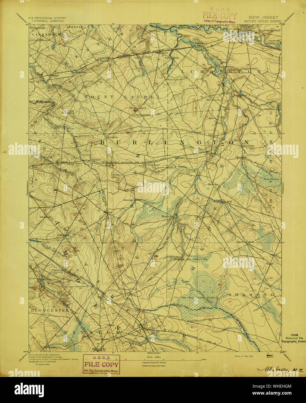 Mount holly map hi-res stock photography and images - Alamy