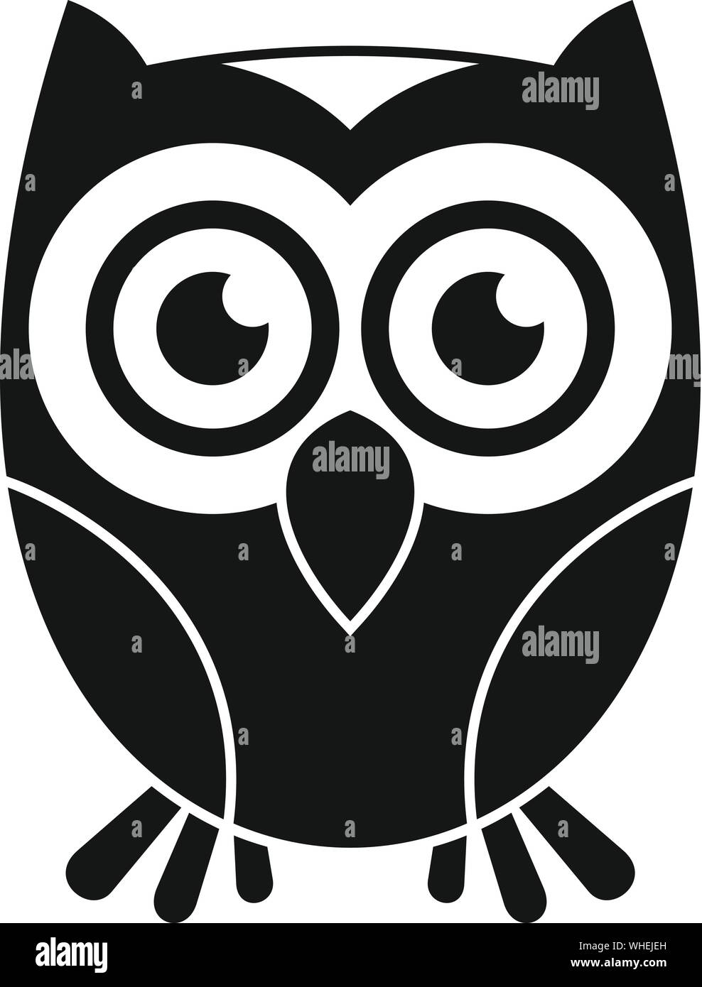 Owl icon. Simple illustration of owl vector icon for web design ...