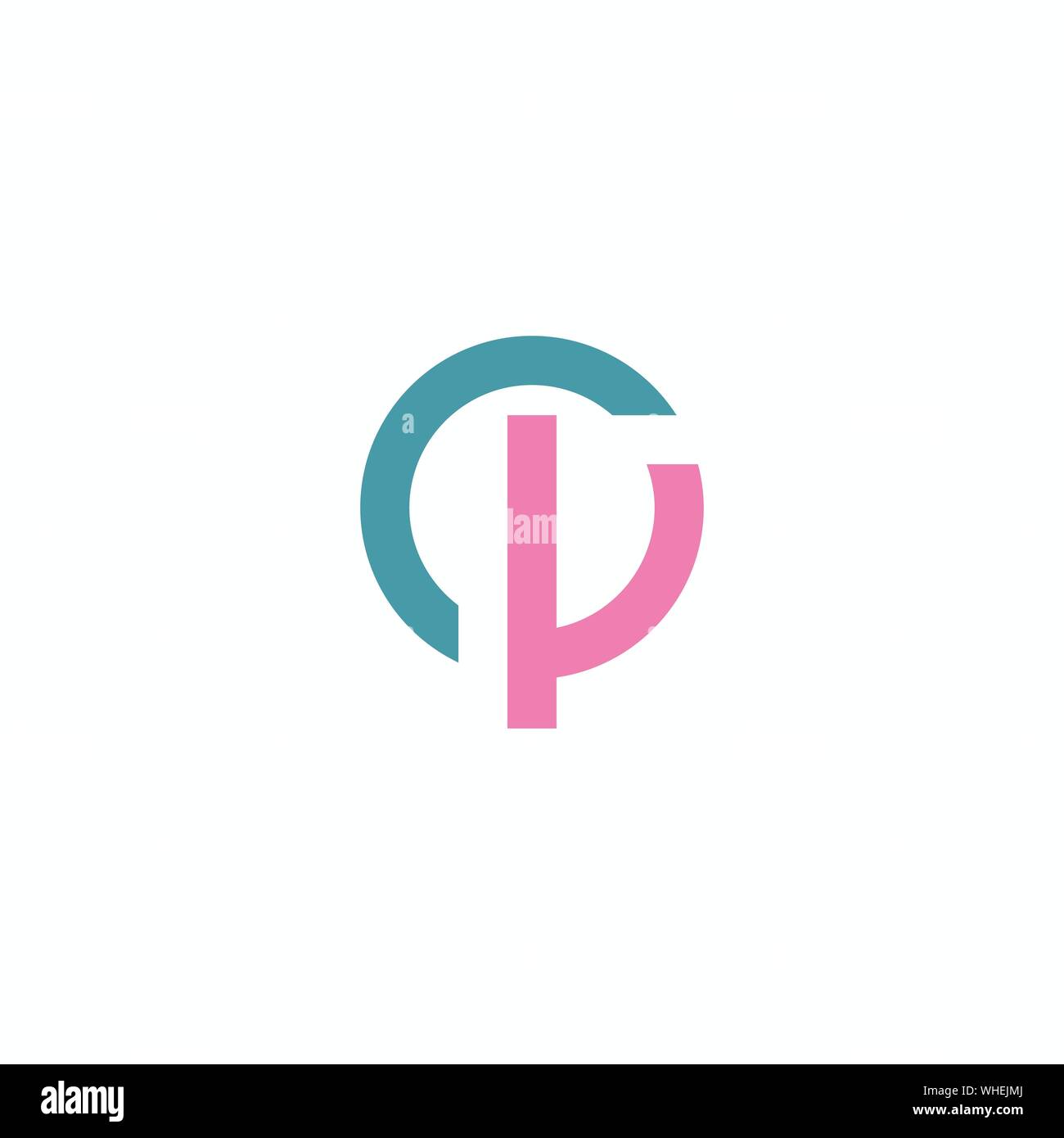 Letter cp logo icon design template elements Stock Vector Image & Art ...