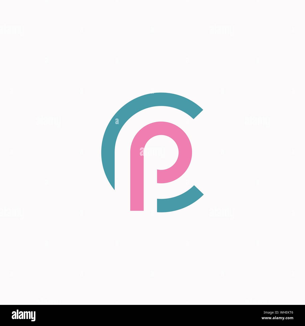 Letter cp logo icon design template elements Stock Vector Image & Art ...