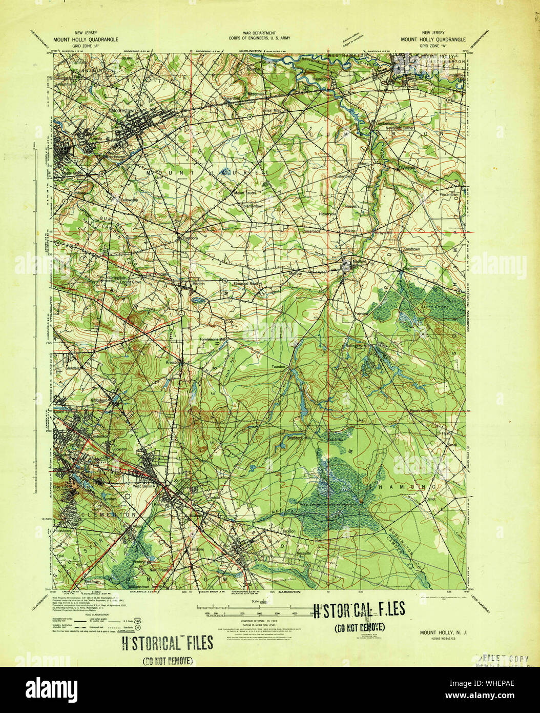 Mount holly map hi-res stock photography and images - Alamy