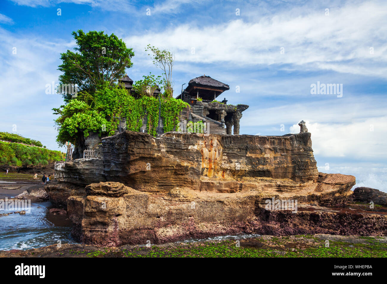 Pura Tanah Lot Temple and rock formation in Bali island in Indonesia ...
