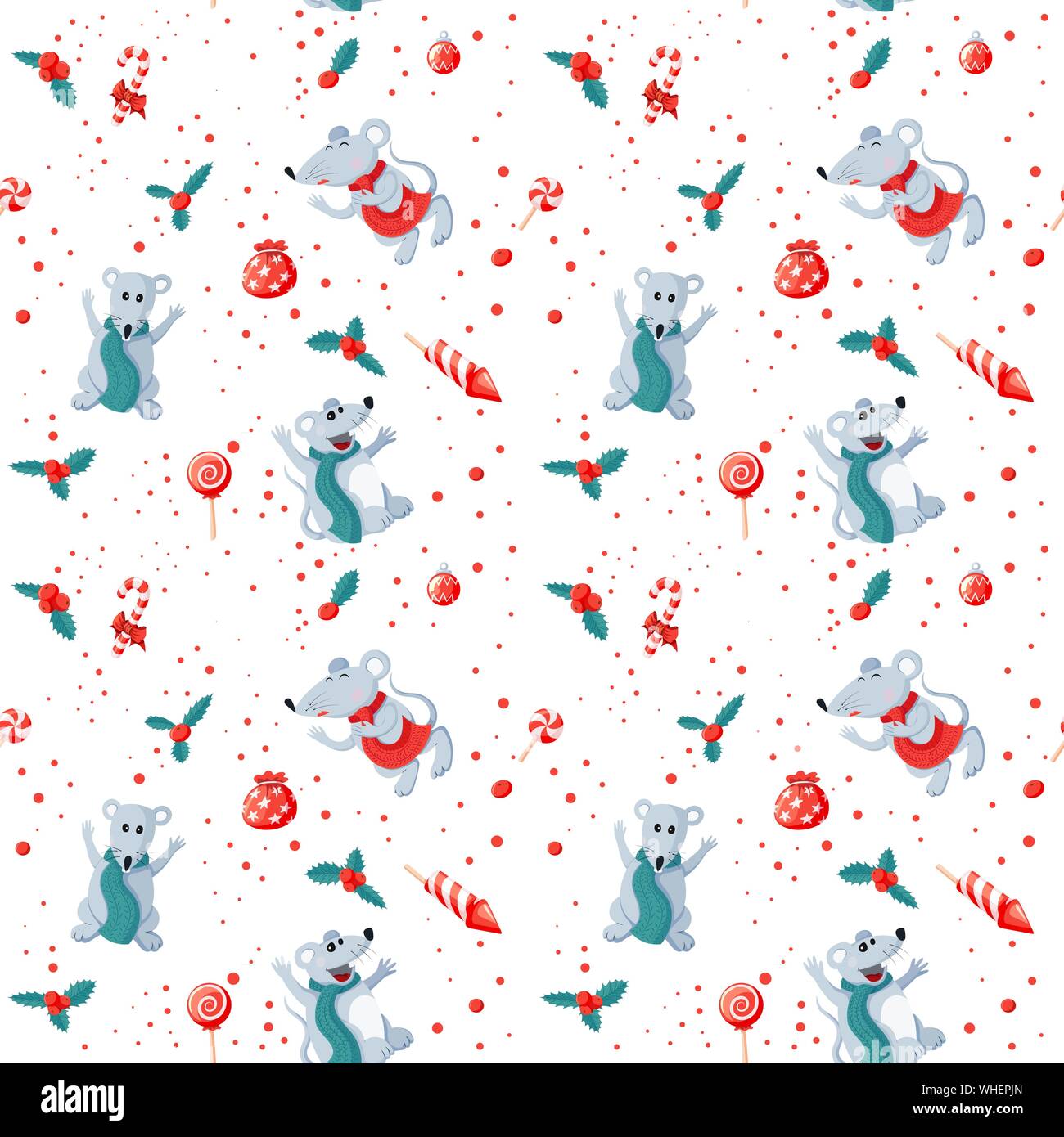 Rat christmas ornament new Stock Vector Images - Alamy
