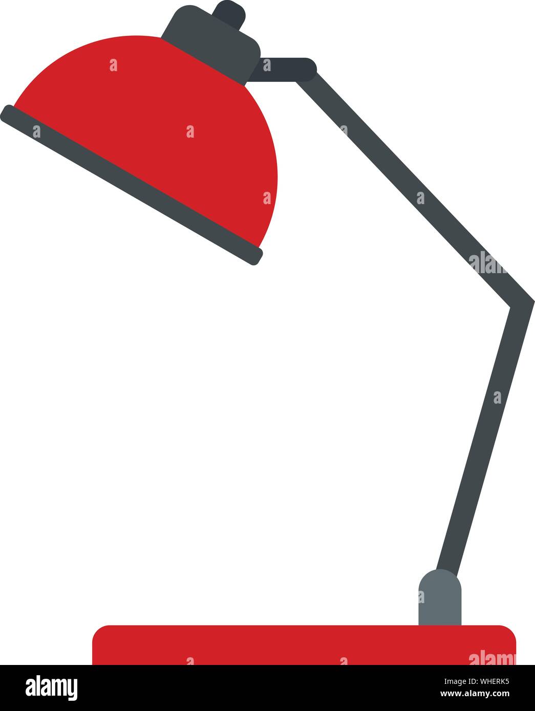 Desktop lamp icon. Flat illustration of desktop lamp vector icon for ...