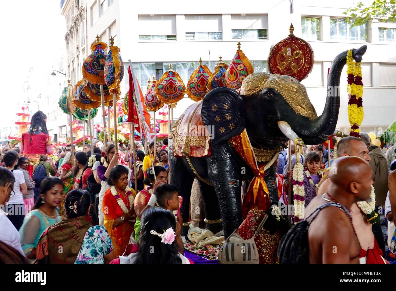 Ganesh Chaturthi, elephant-headed deity, Ganesha, parade, birthday of ...
