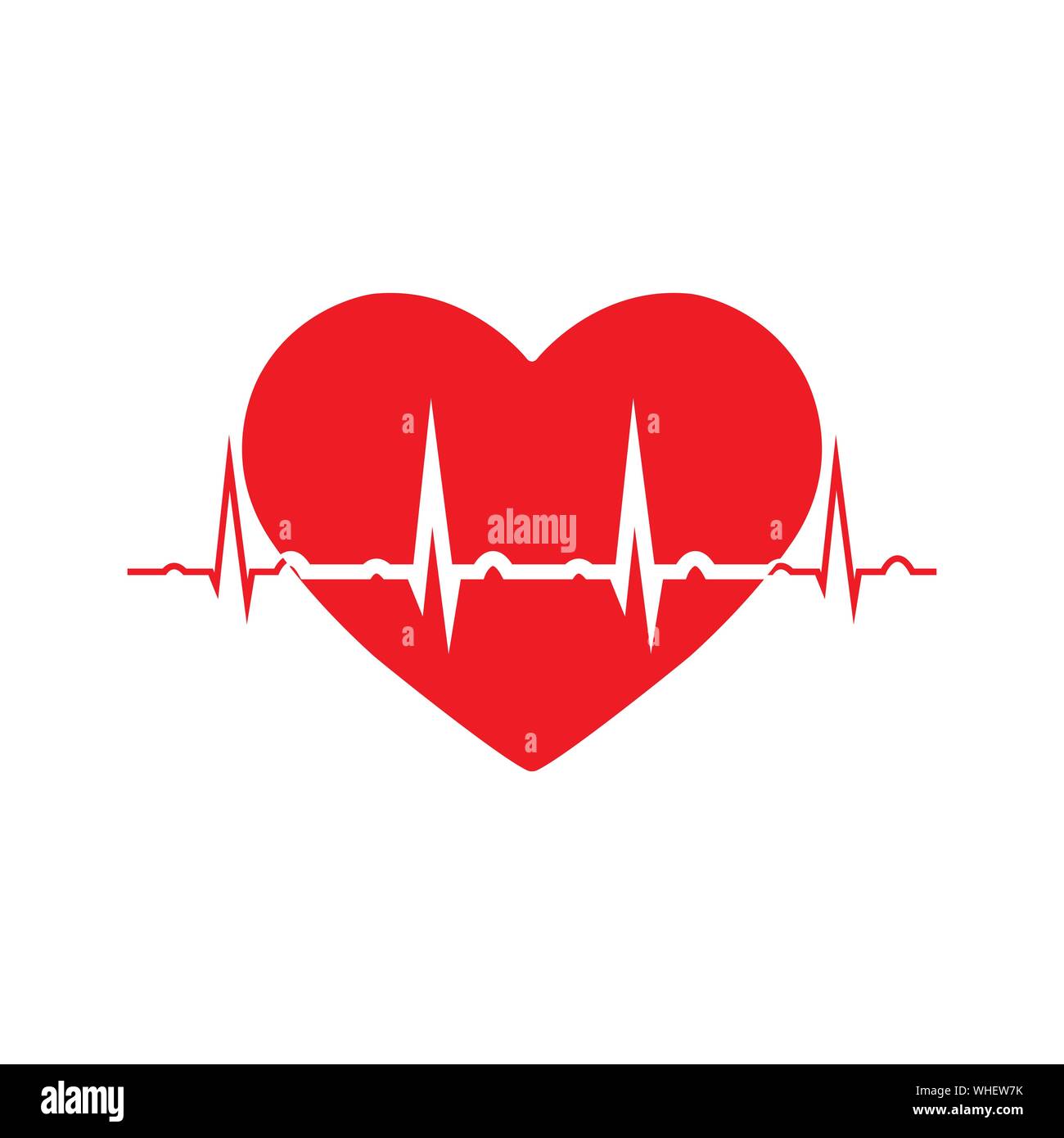 Health and medicine. Cardiogram of heart rate on the background of the ...